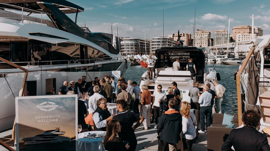 Sunseeker at Genoa Boat Show 2025
